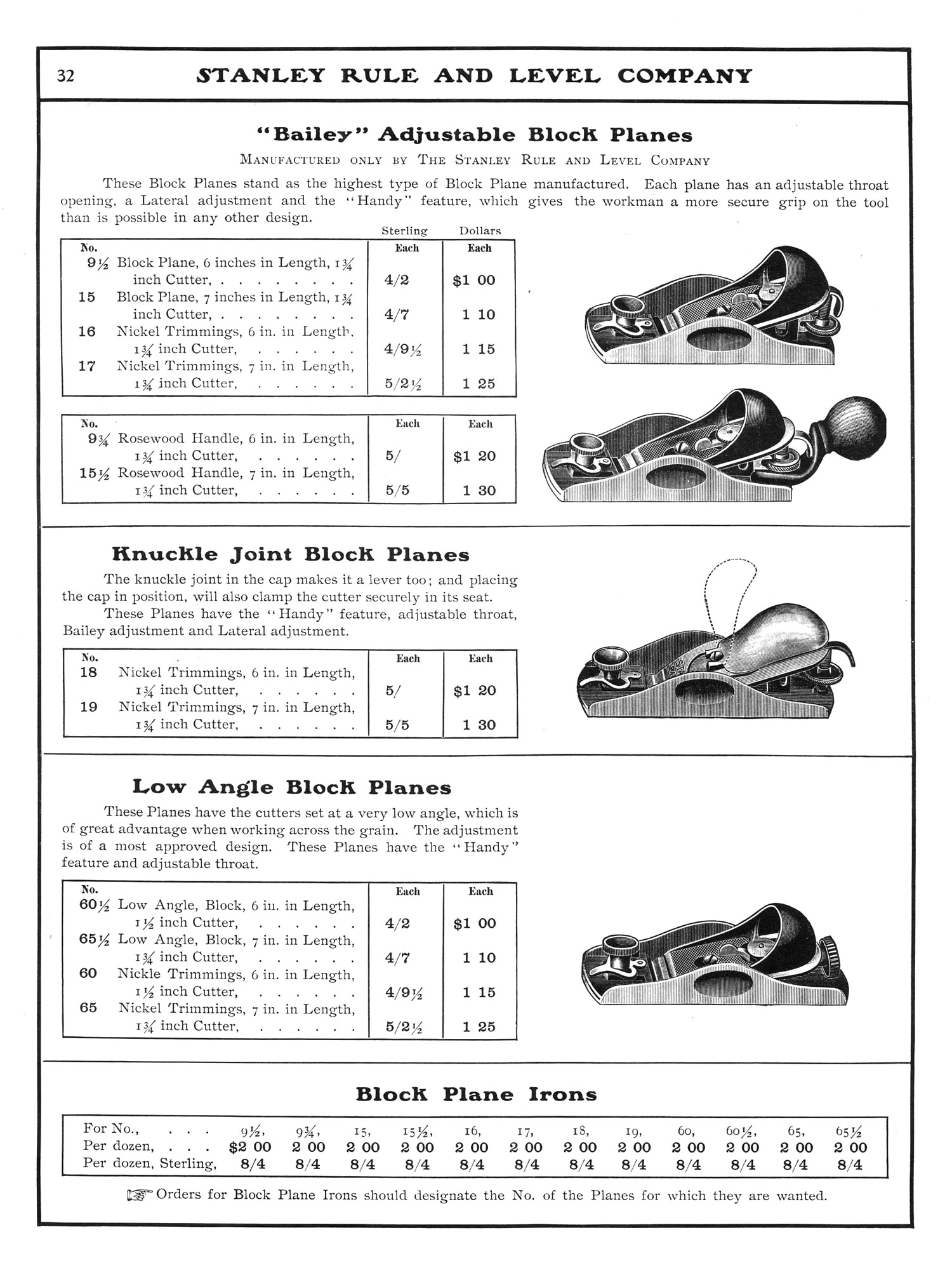 Stanley 1902 Catalog - Handplane Central Stanley 1902 Catalog - Handplane Central